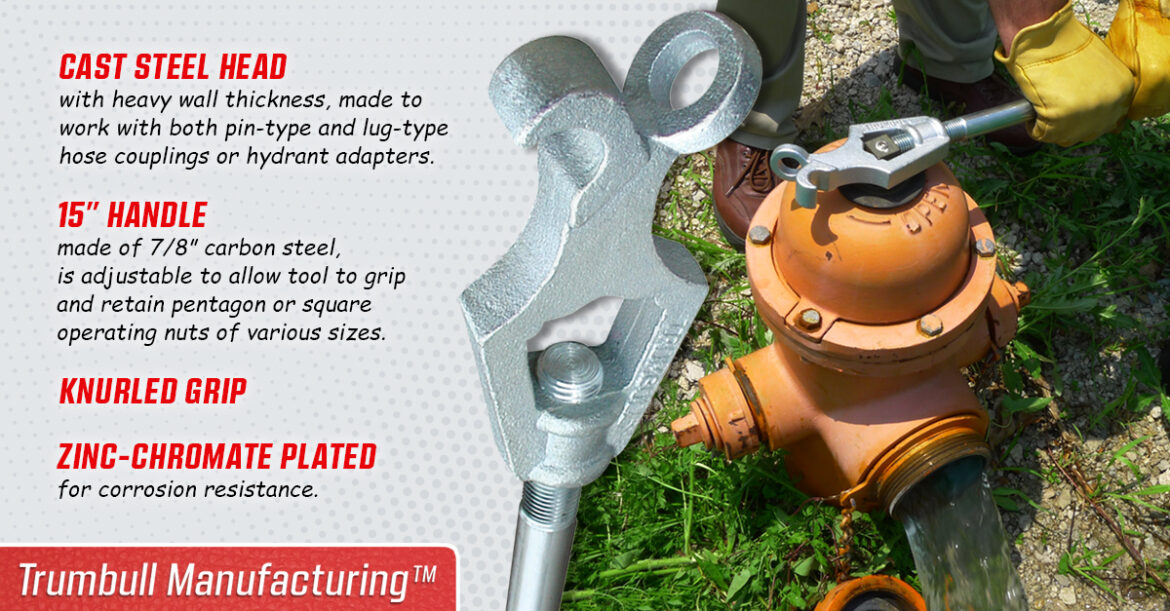 Adjustable Hydrant Wrench - Trumbull Manufacturing