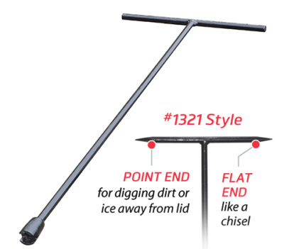 Curb Key - Chisel-Combo-Key Trumbull Style #1321 – Utility Technologies